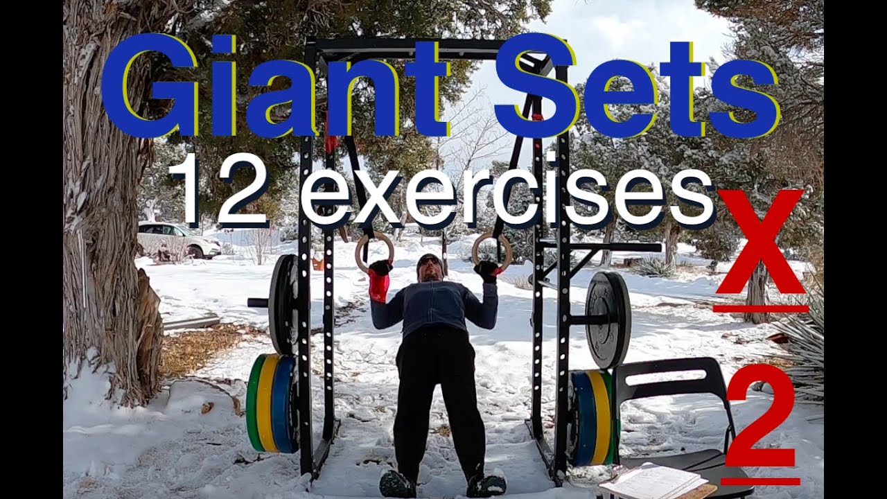 Giant Sets - 12 exercises X 2 - YouTube