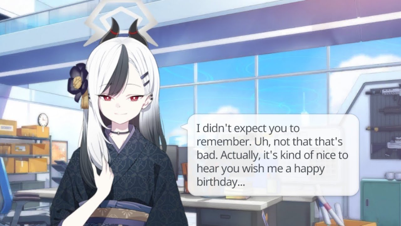 Kayoko (New Year) birthday message [17th March] - Blue Archive - YouTube