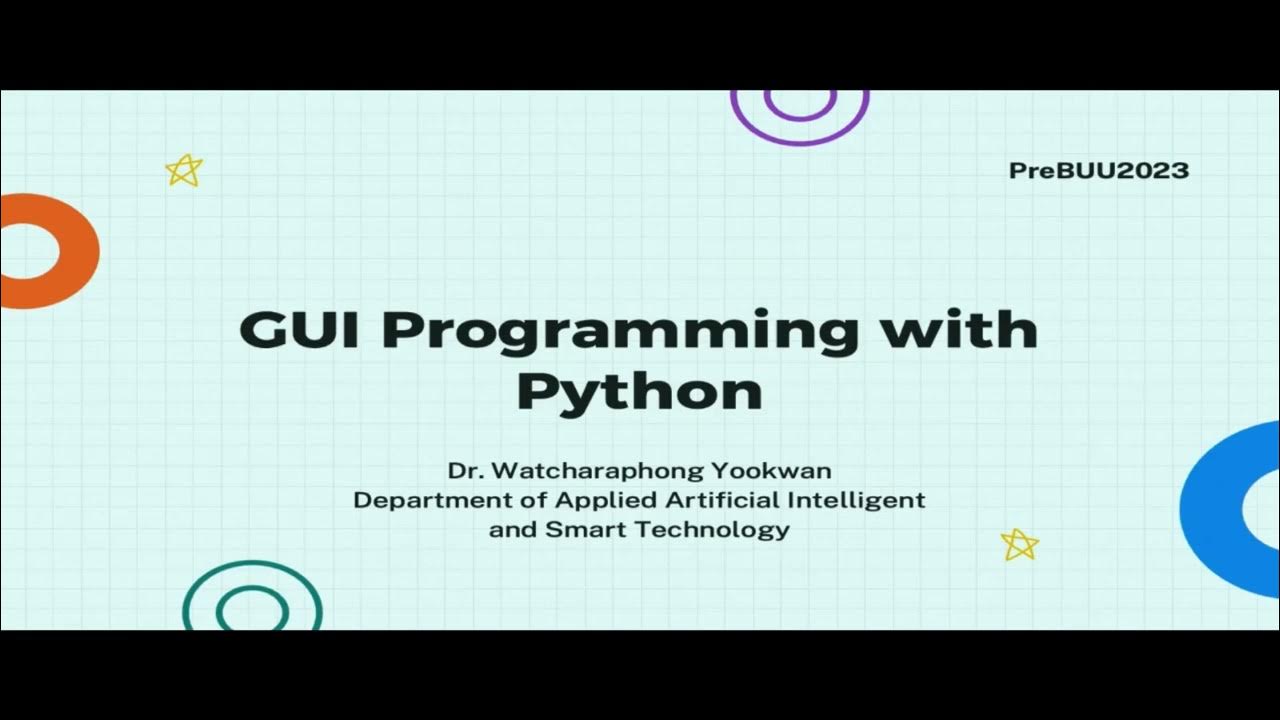Python Class @ Pre BUU Day2 บ่าย 2023 - YouTube