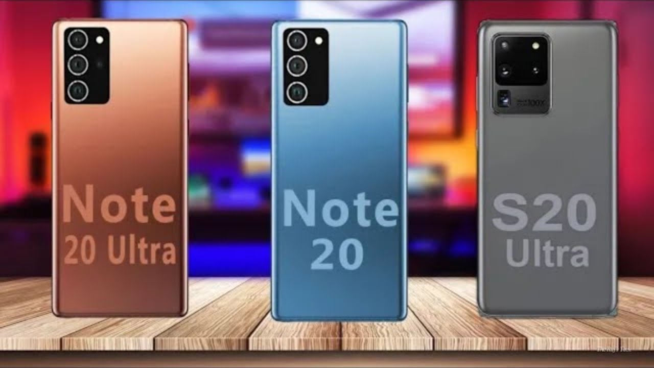 Samsung Galaxy Note 20 Ultra vs Samsung Galaxy Note 20 vs Samsung ...