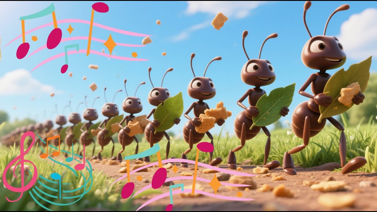 The Ants Are Marching On 🐜 | Teamwork Song for Kids | Fun Ants Go ...