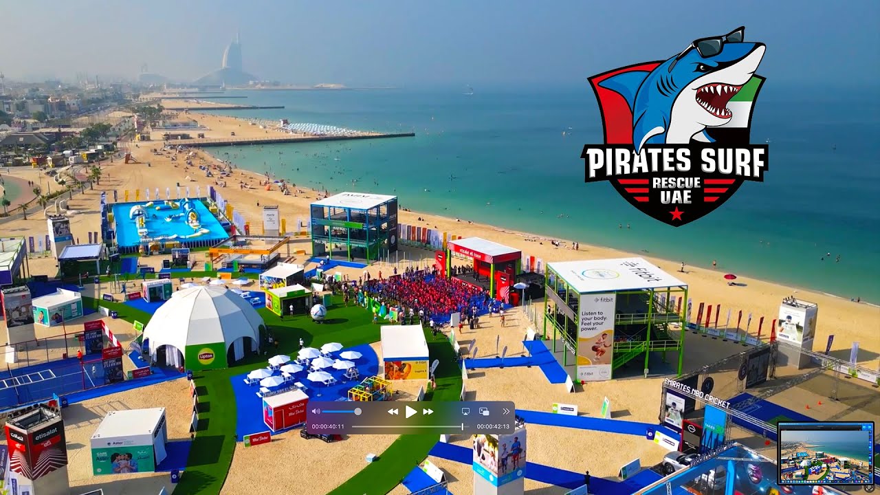 Pirates Surf Rescue - Dubai Fitness Challenge - YouTube