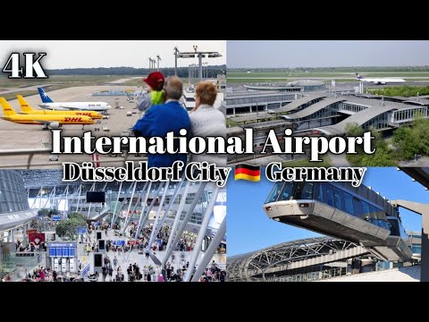 Düsseldorf International Airport | Düsseldorf City | Walking Tour | 4K ...