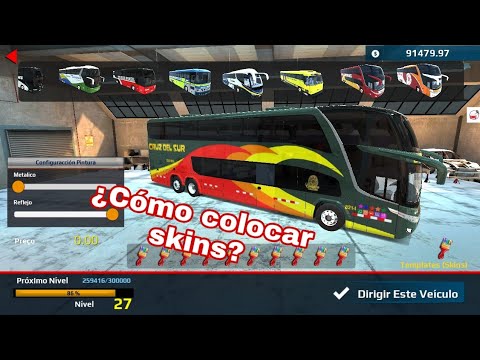 Como poner skin en World Bus Driving Simulator (Guía Rápida) - YouTube