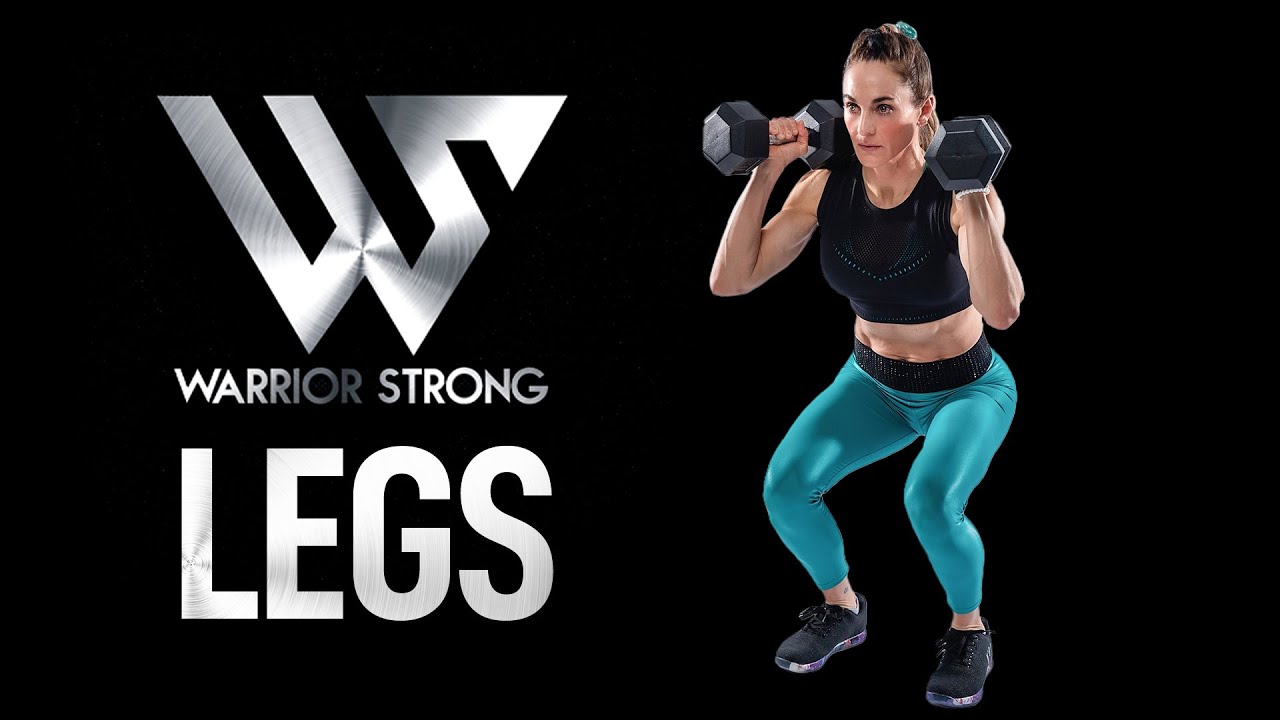 Leg Workout w/ Dumbbells: Warrior Strong - Day 16 | Lady Warrior - YouTube