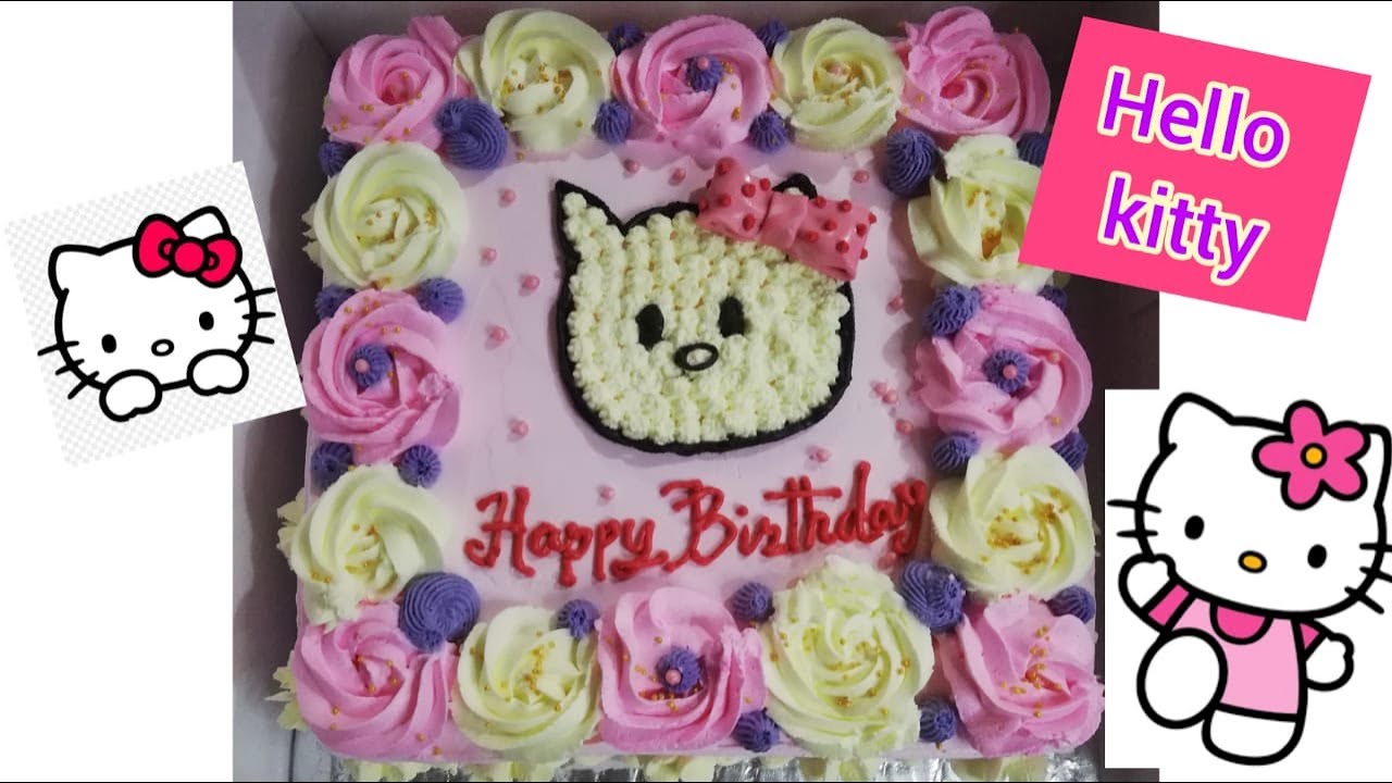 How to make Hello Kitty Cake | Easy Cake decorating tutorial | Amazing ...