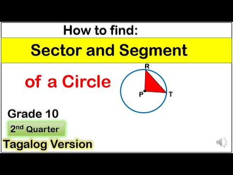 [Tagalog] Sector and Segment of a Circle #Mathematics10 #SecondQuarter ...