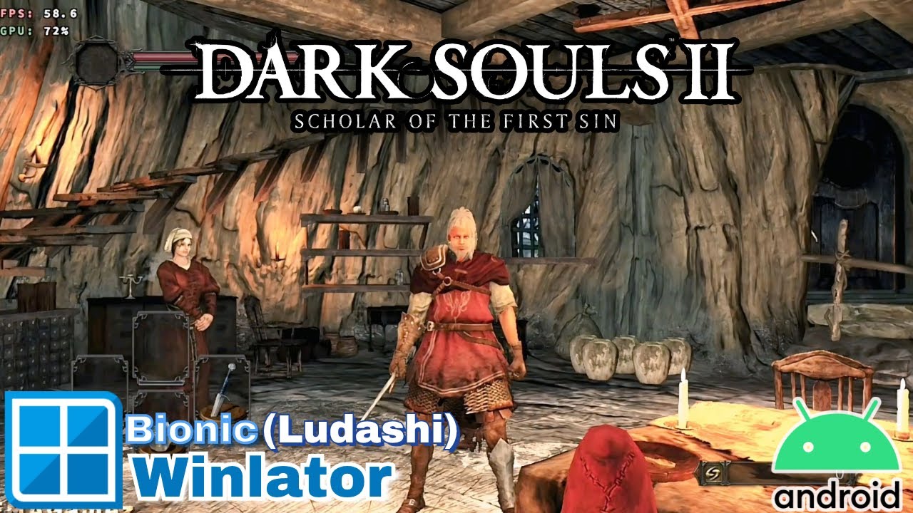 Dark Souls 2 on Android! via Winlator Bionic Ludashi | Snapdragon 8 Gen ...