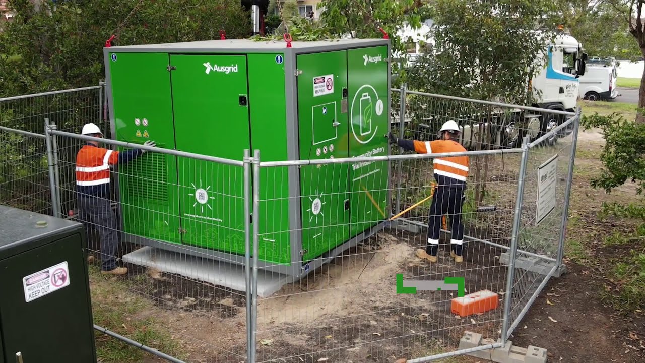 Ausgrid launches its first Community Battery - YouTube