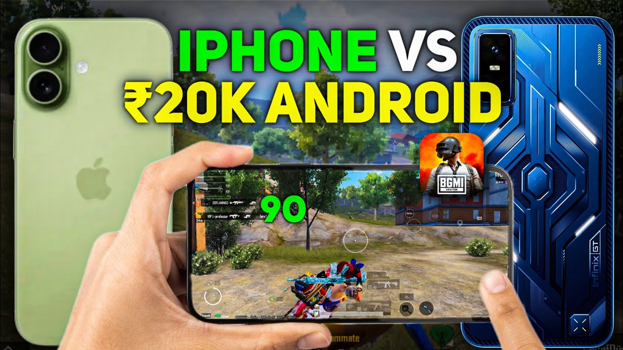 iPhone 17 (90 FPS) Vs 20k Android (90 FPS)⚡️Which is Better? | Bgmi ...
