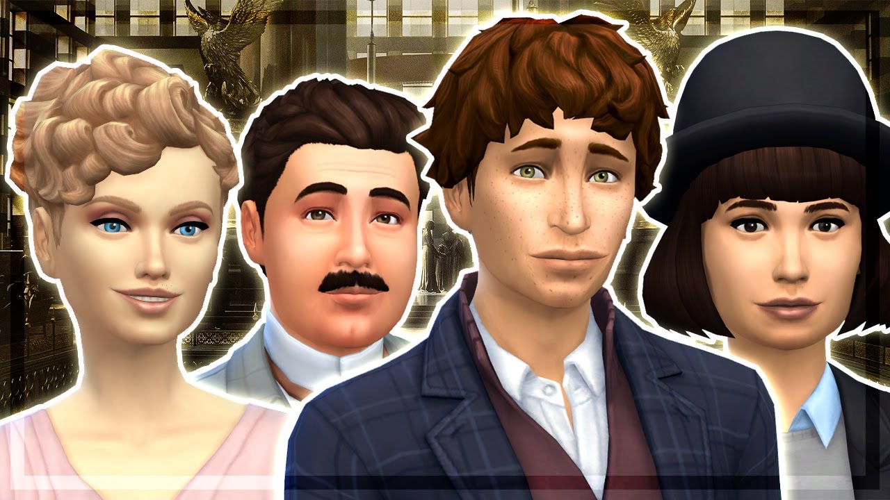 Sims 4 CAS | Fantastic Beasts Cast - YouTube