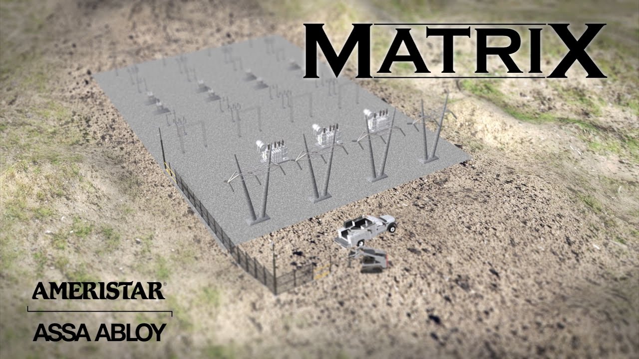 Matrix Perimeter Enclosure Grid- Ameristar | Assa Abloy - YouTube