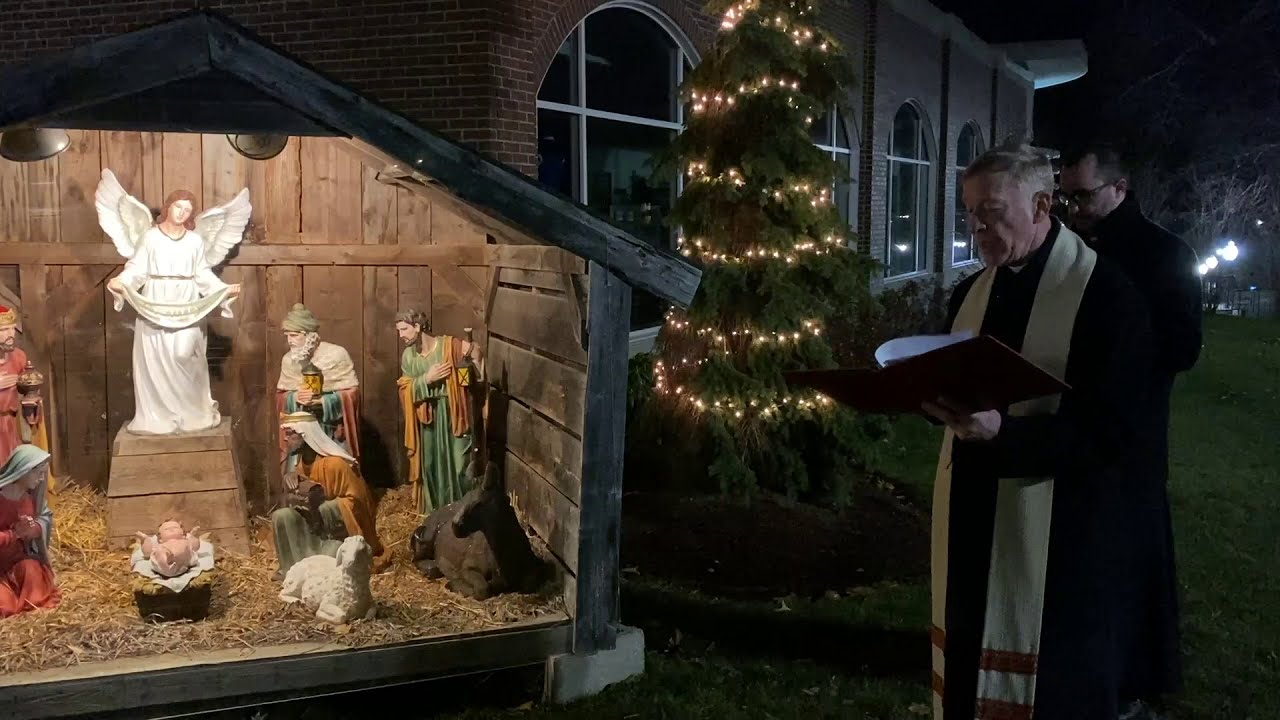 Christmas Tree & Manger Blessing 2020 - YouTube