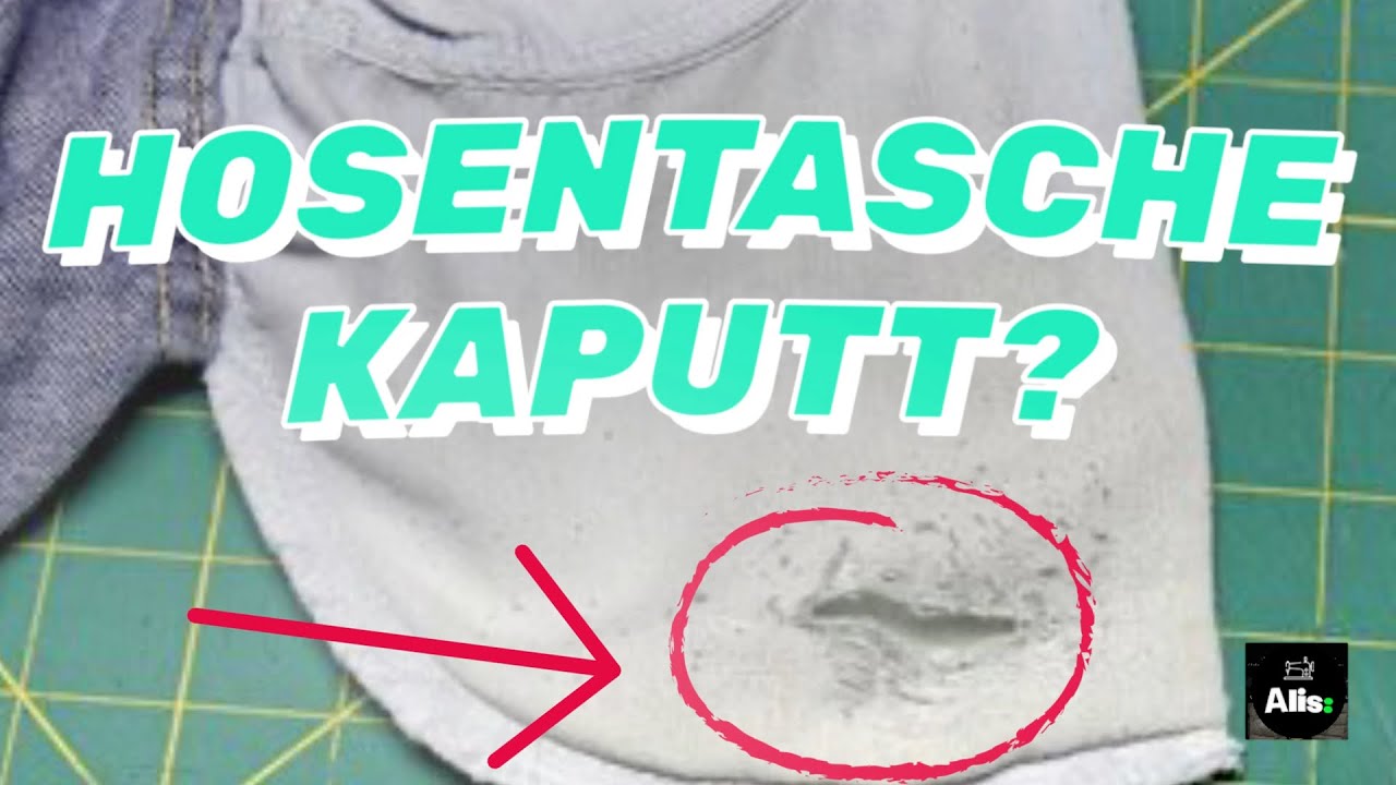 Hosentasche reparieren: Einfache Anleitung für Löscher und Risse! - YouTube