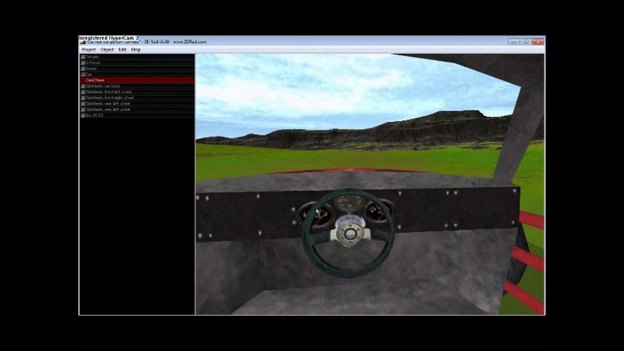 3D RAD 1st person driving - YouTube