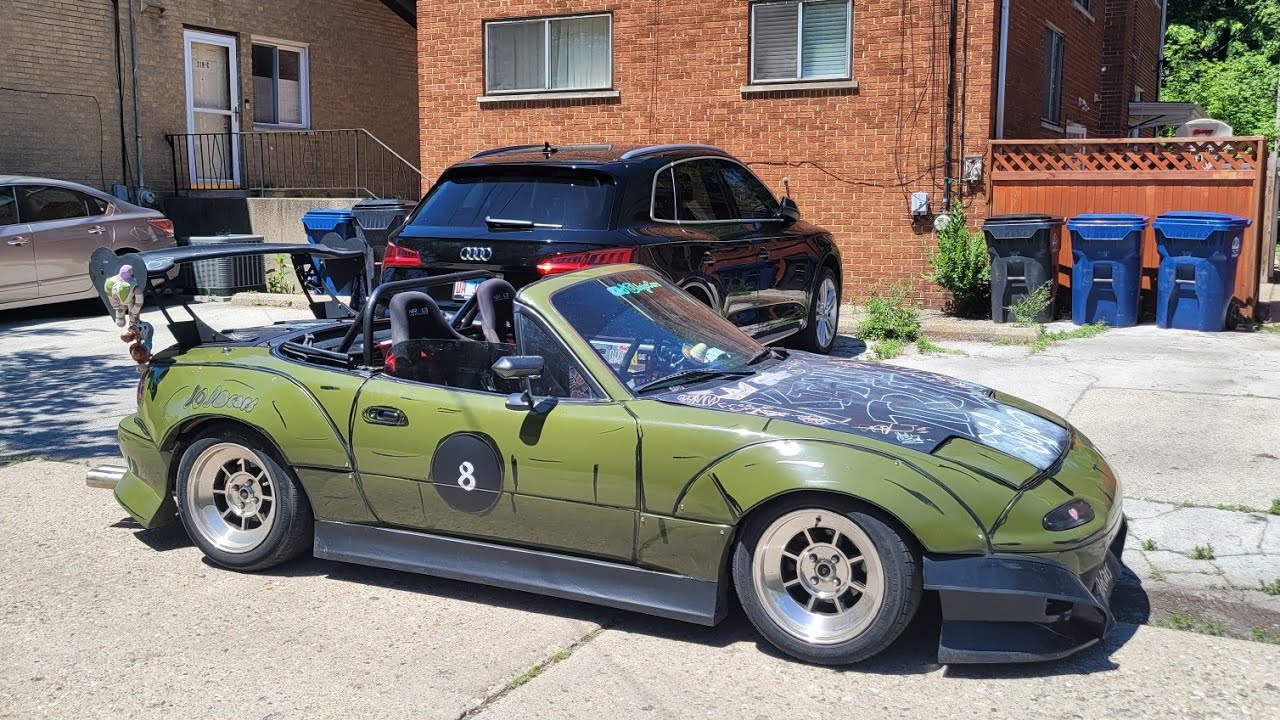 initial D Style paint job on my miata - YouTube