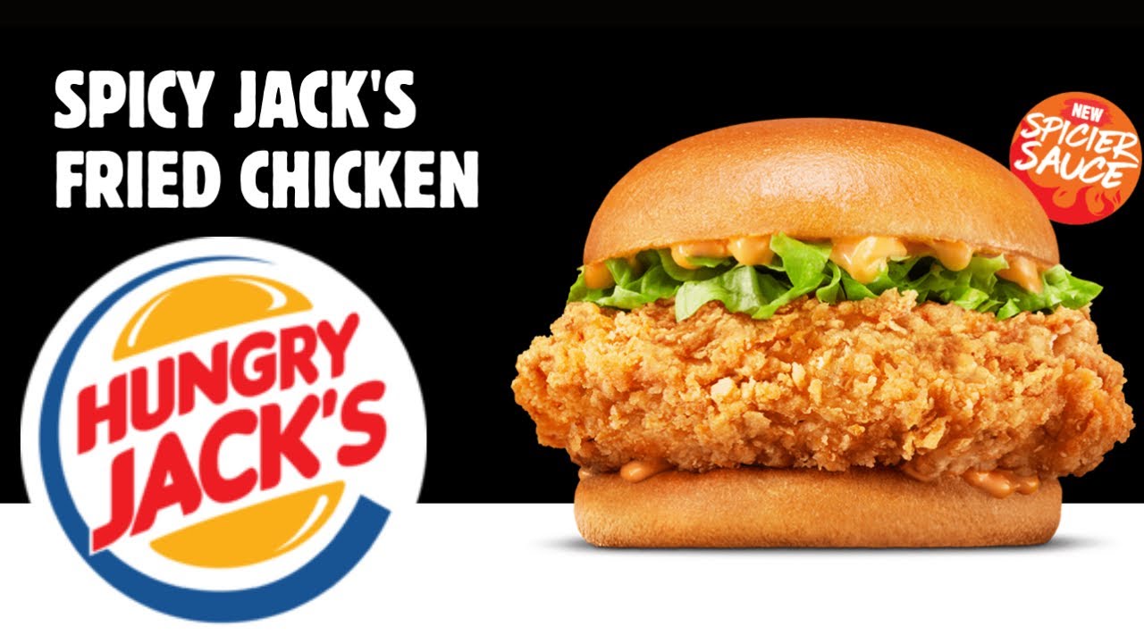 Checkout Basket Hungry Jack’s Spicy Jack’s Fried Chicken Burger - YouTube