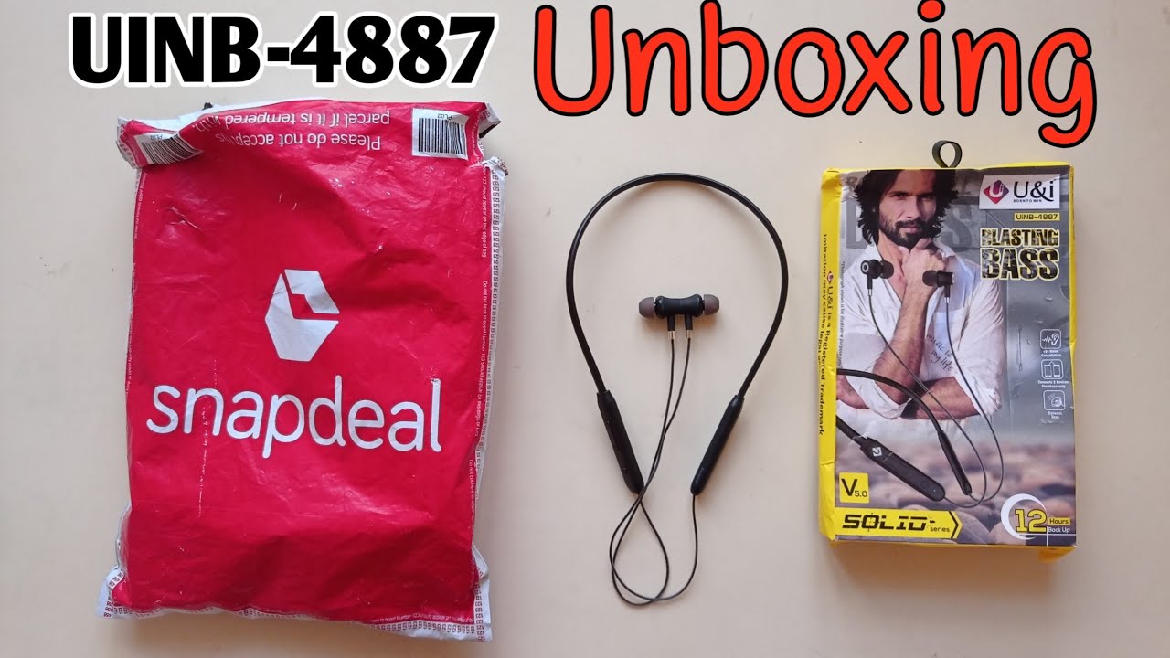 UINB-4887 Bluetooth Neckband Unboxing/Full Review In Hindi 2021 - YouTube
