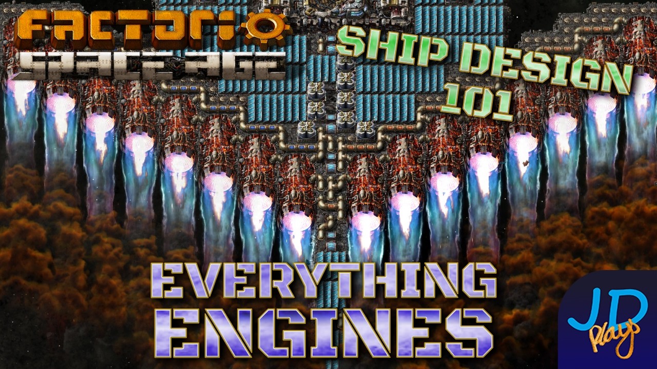 Ship Design 101: Everything Engines ⚙️ Factorio Space Age 🏭 Tutorial ...