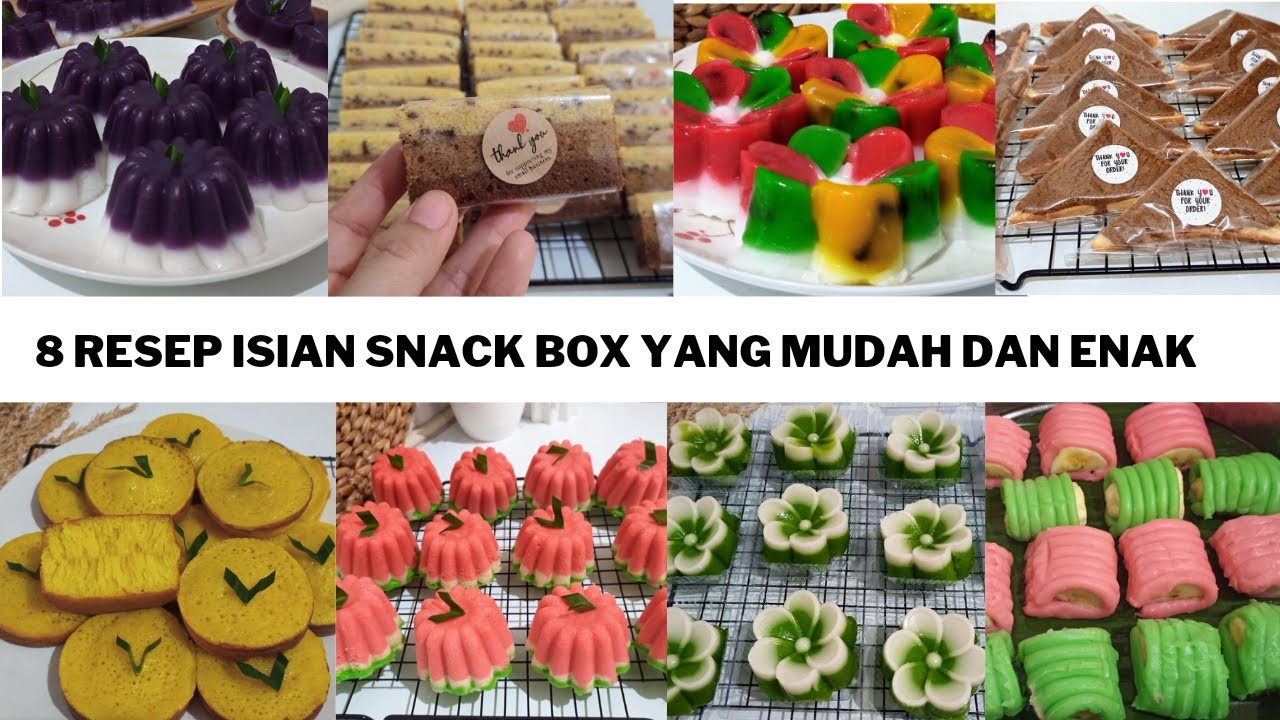 8 ANEKA RESEP KUE ISIAN SNACK BOX UNTUK ACARA YANG MUDAH DAN ENAK - YouTube