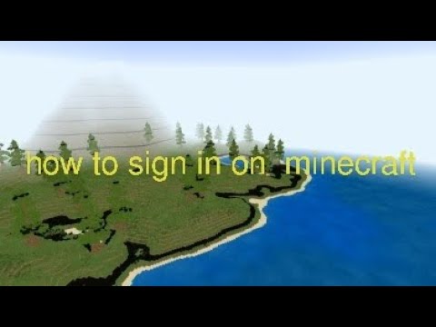 how to sign in in minecraft - YouTube