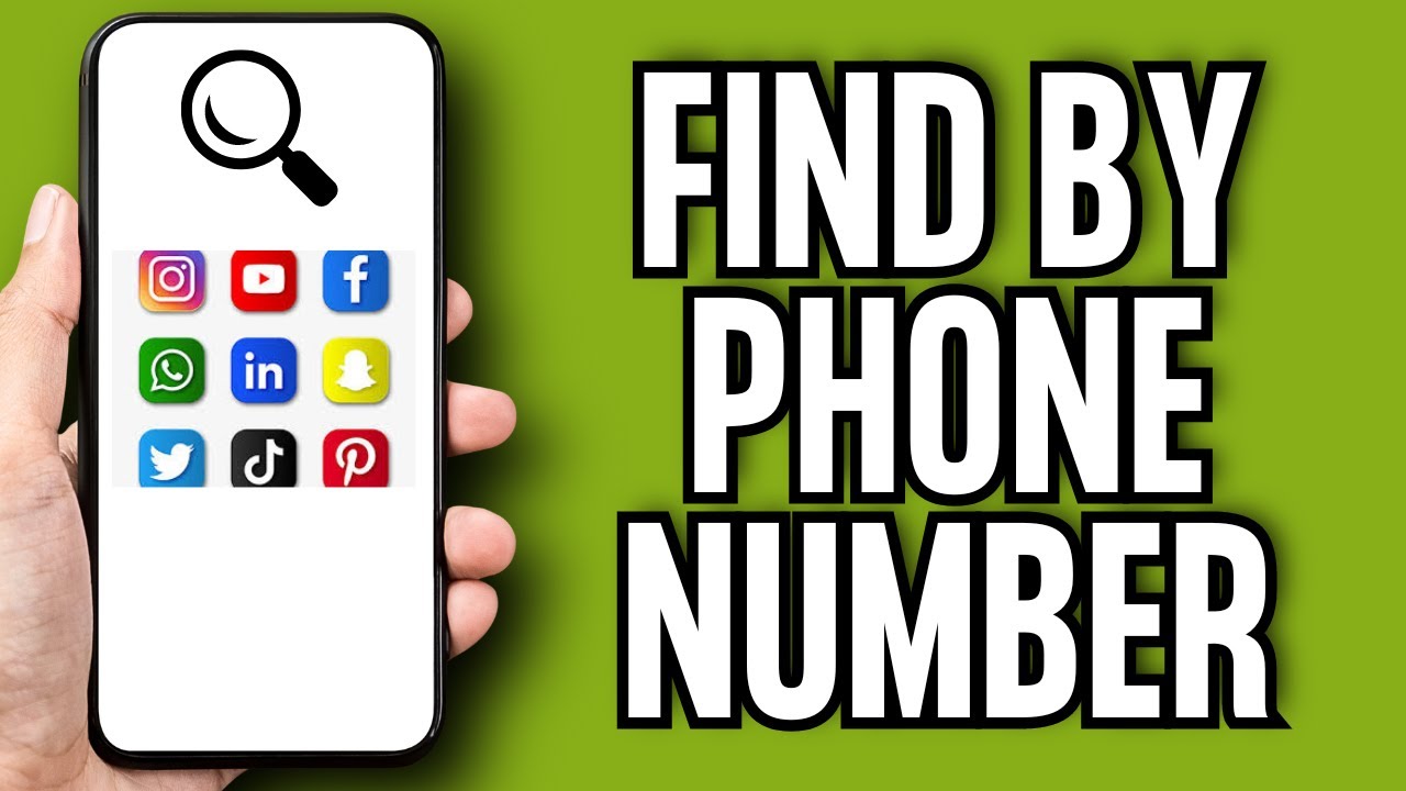 How To Find Someone's Social Media Acounts By Phone Number - YouTube