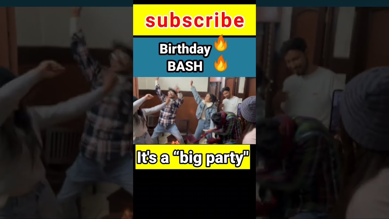 Birthday Bash Meaning In Hindi shorts english Birthday Bash Meaning In Hindi shorts english
