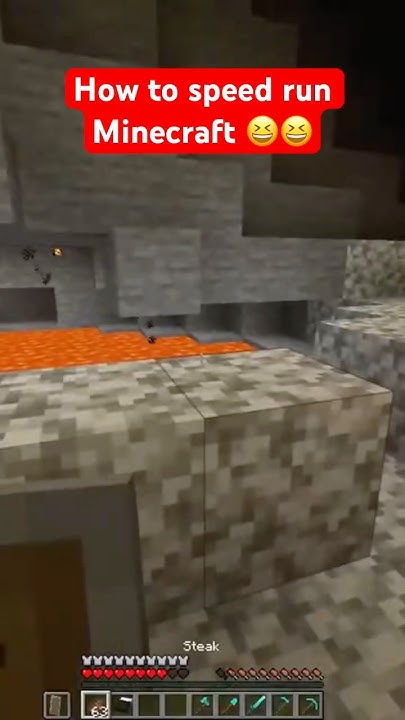 How to Speedrun Minecraft #minecraft #speedrun #shorts - YouTube