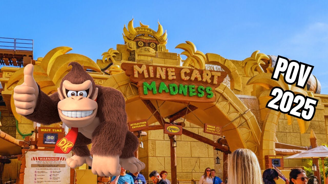 Full Ride POV: Donkey Kong Minecart Madness at Epic Universe! - YouTube
