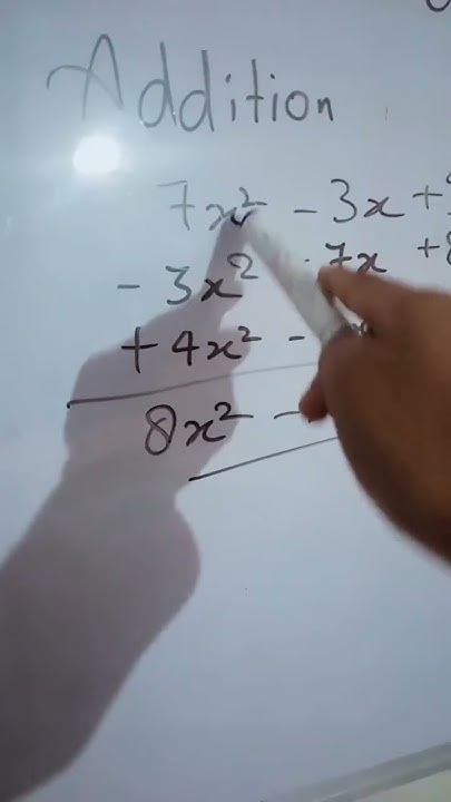 Addition of Algebraic expressions| how to add Algebraic expressions ...