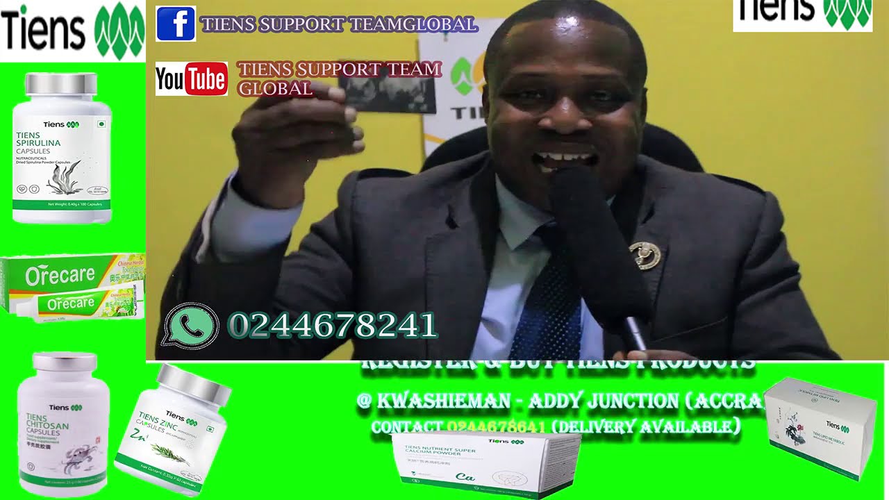 Introduction To Tiens Business Plan ( PART 1) - By Elder David Yaw ...