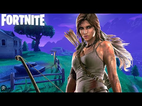 Fortnite Lara Croft Skin - OG Map (build mode) Gameplay - YouTube