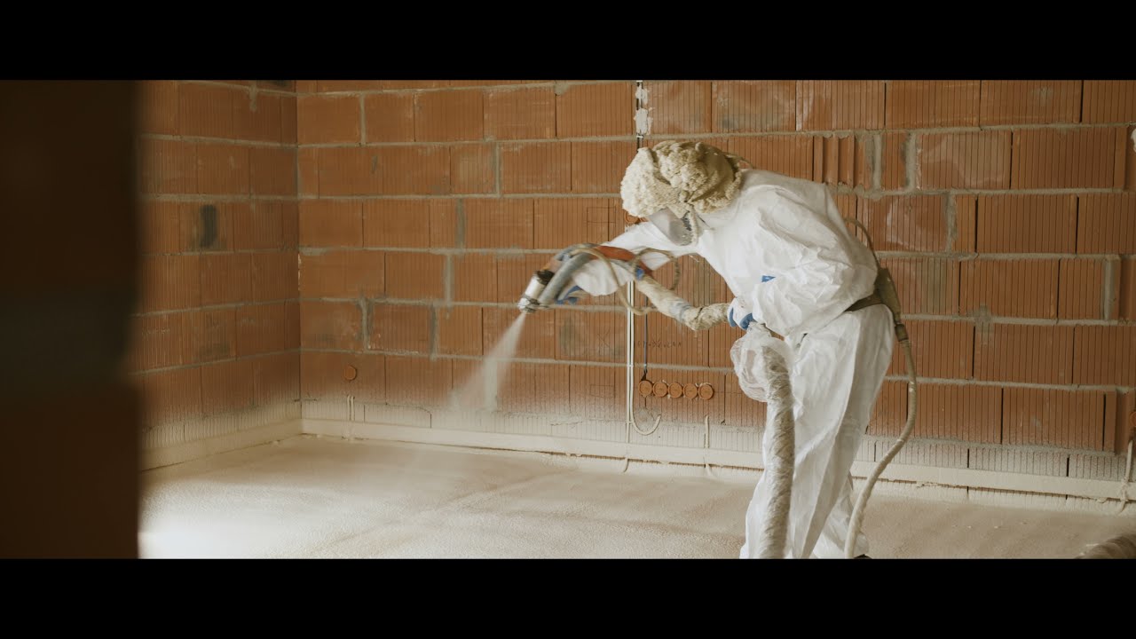 Izolacja posadzki pianą PUR | Film - Crossin