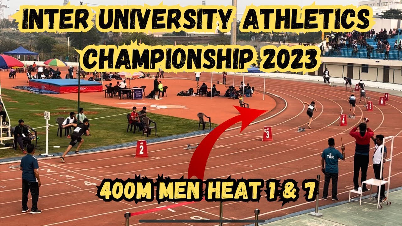 INTER UNIVERSITY ATHLETICS CHAMPIONSHIP 2023 400m men Heat 1 & 7 ...