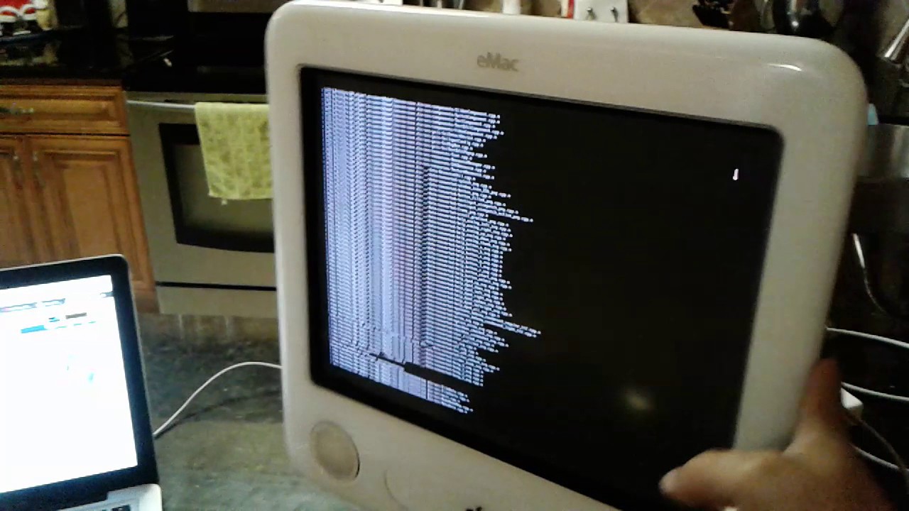 piEmac eMac CRT Hack eMac as monitor overheating - YouTube