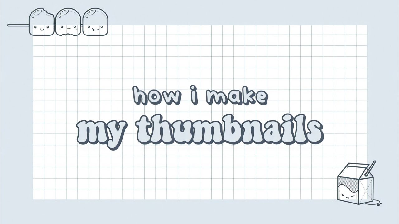 HOW I MAKE MY THUMBNAILS | cute + aesthetic thumbnail - YouTube