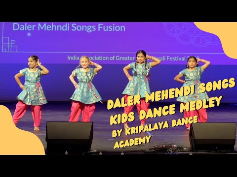 Daler Mehndi Songs Kids Dance Medley I Kripalaya Dance Academy I USA I Blockbuster Bhangra Hit Songs