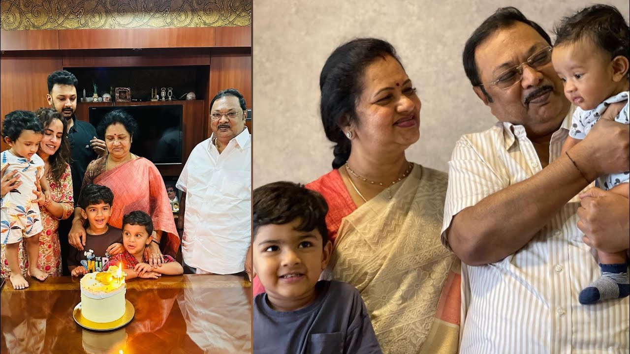 M.K.Alagiri மனைவி மகன் மருமகள் பேரனுடன்💖🥰Alagiri with Grand Sons Family ...