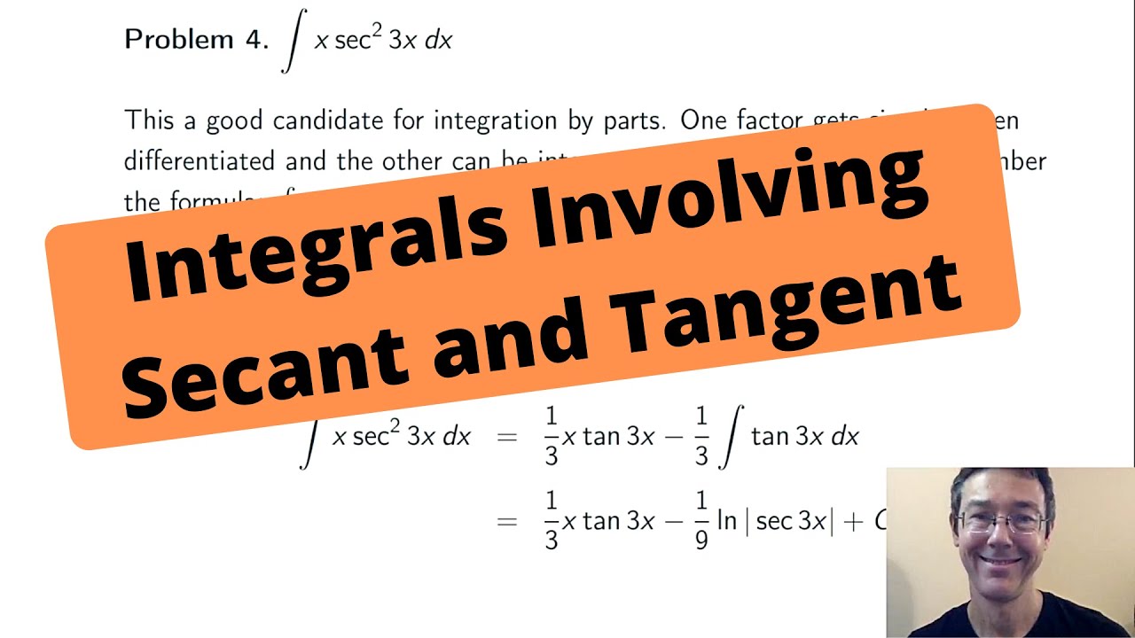 Integrating with Secant and Tangent - YouTube