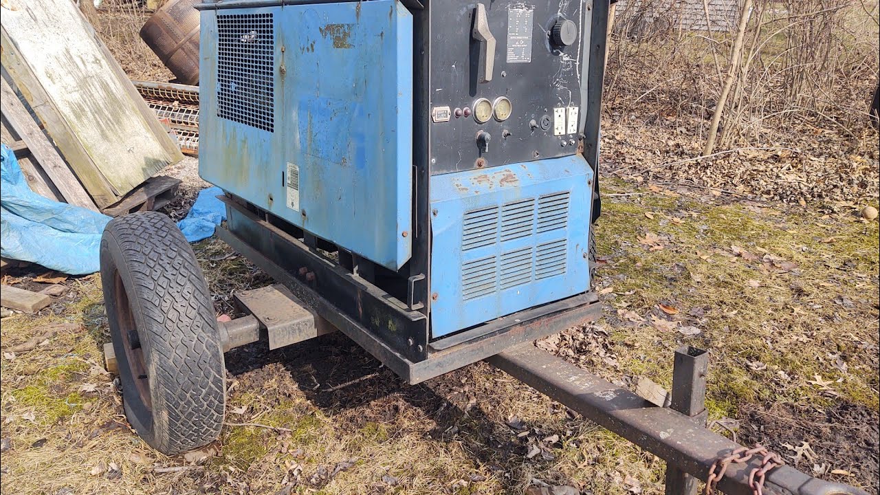 Scrapping a tow behind welder/generator. Part 2. - YouTube