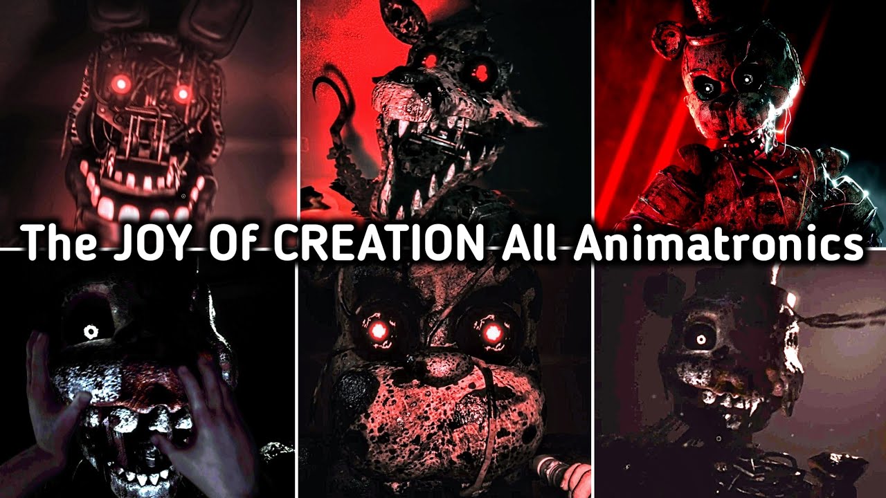 The Joy Of Creation Demo All Animatronic Jumpscares + All Scary Fnaf ...