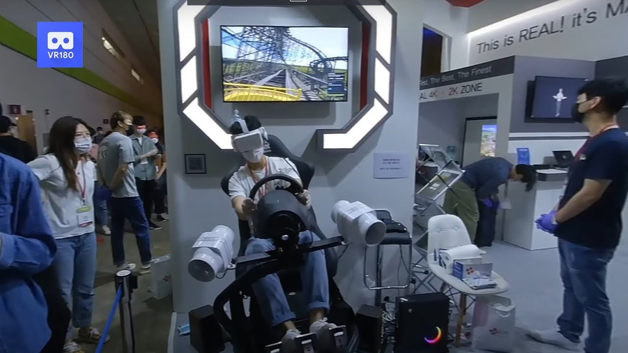 3D 180VR 4K VR Roller Coaster Virtual Reality EXPO 360VR - YouTube