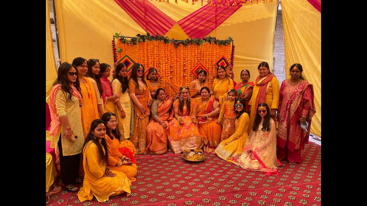 Bride Side Haldi/Vatna and Choorah ceremony Ambika Weds Rohan #ROAM ...