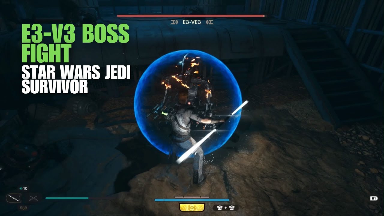 Star Wars Jedi: Survivor - E3-V3 Legendary Enemy Boss Fight | Sharv Bit ...