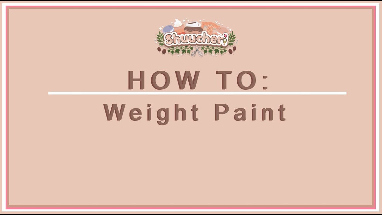 How to: Weight Paint Clothes Onto Your Body - YouTube