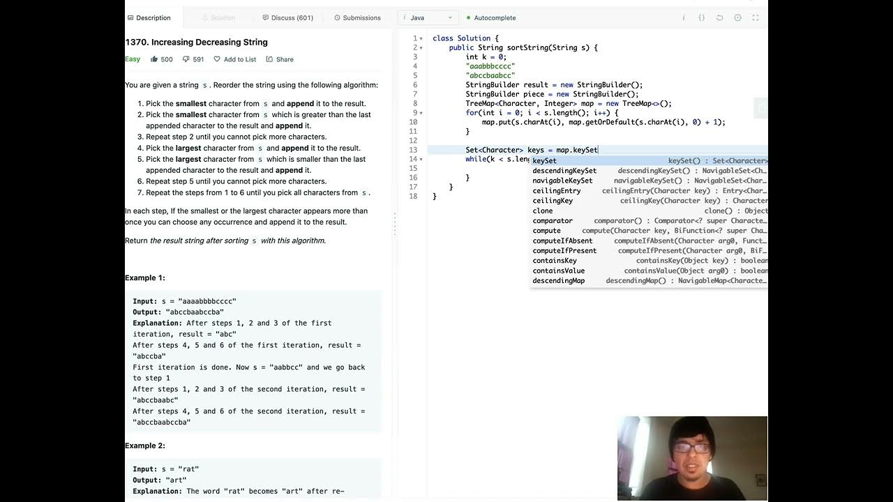 Leetcode Increasing Decreasing String Youtube