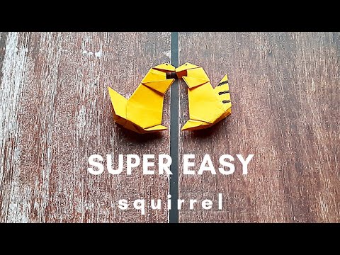 Super easy | Paper Squirrel - How to make Easy Origami | Tutorial Step ...