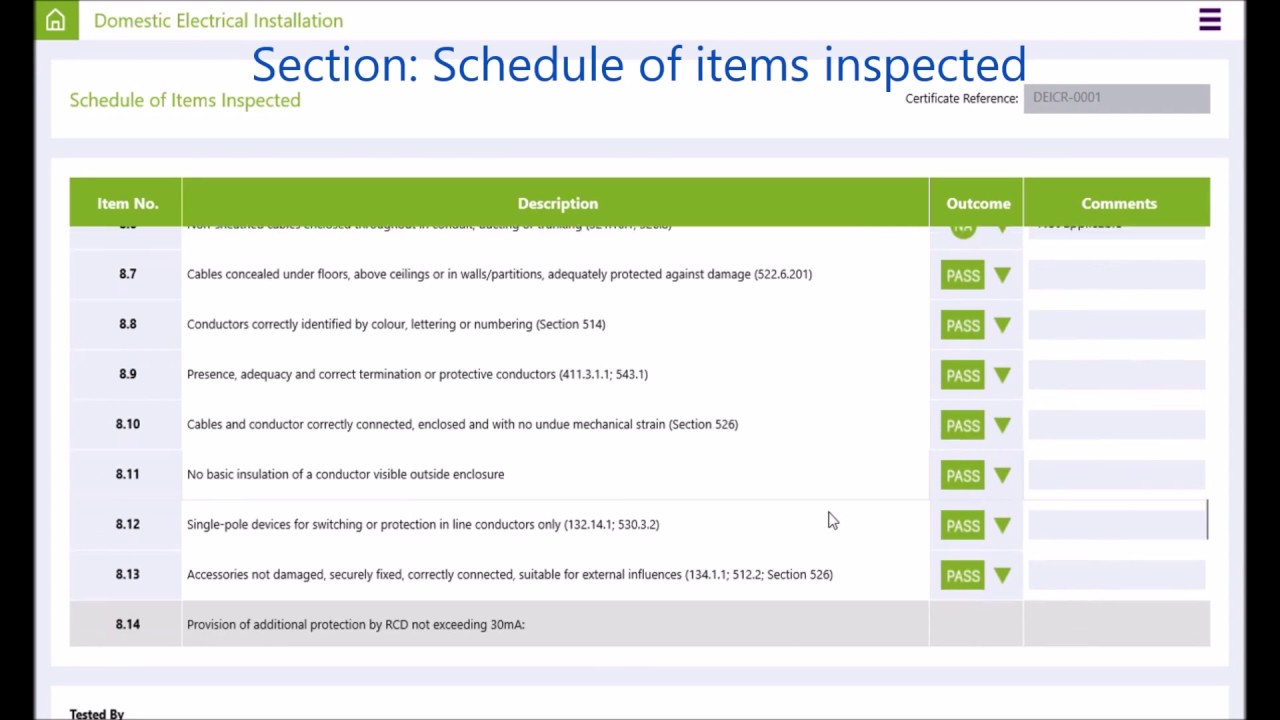 Electrical Testing Certification App. Beta version sneak peak - YouTube
