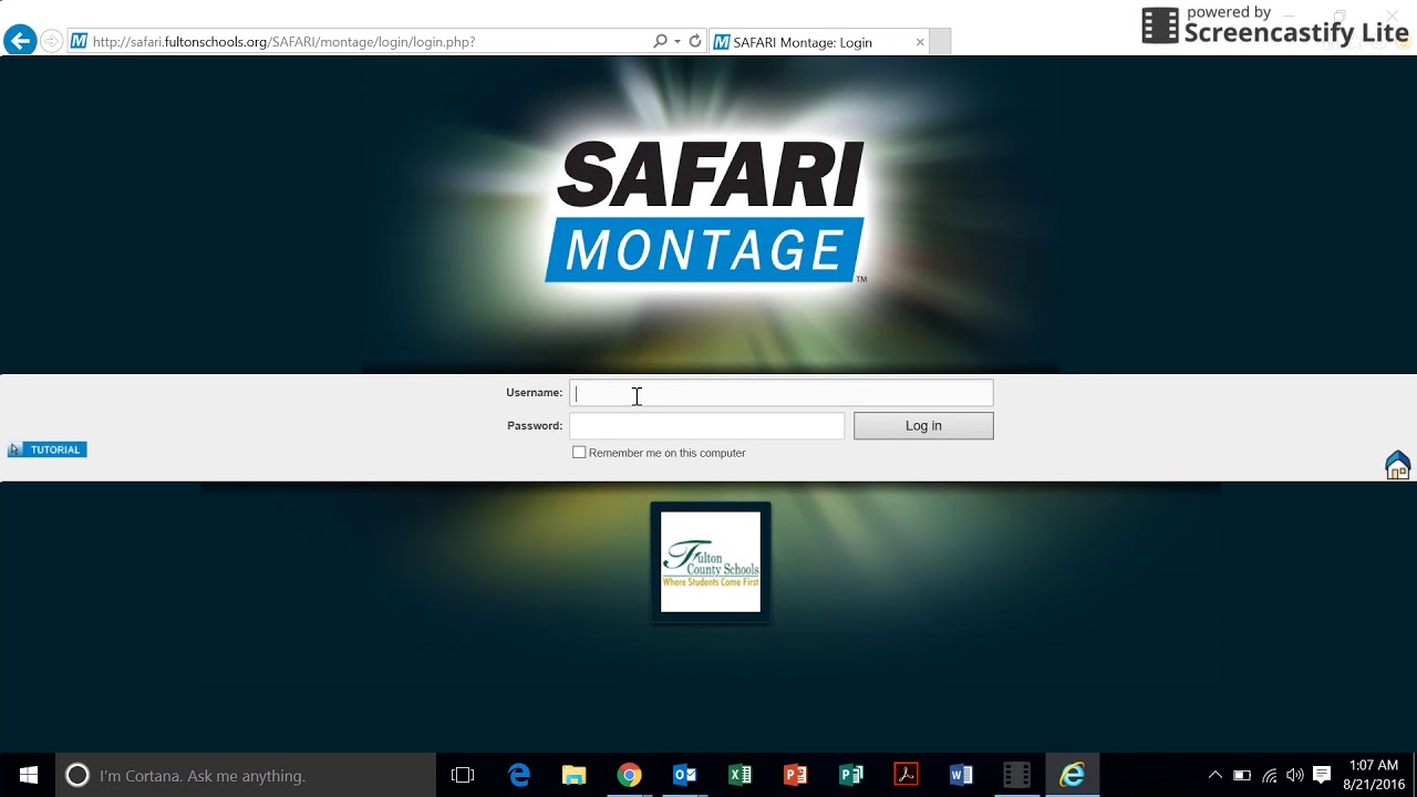 How-To Log into Safari Montage - YouTube