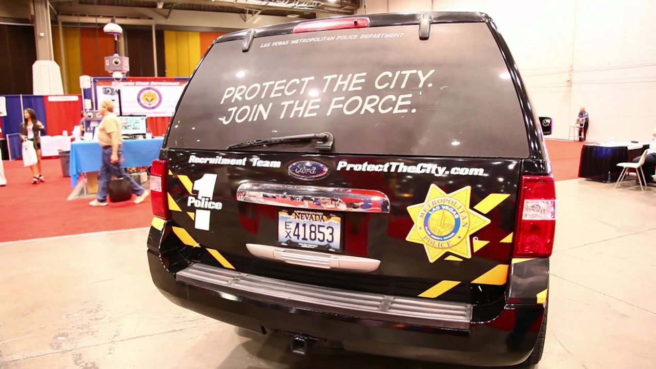LVMPD Protect The City Recruiting Police Car at EMS Expo in Las Vegas ...